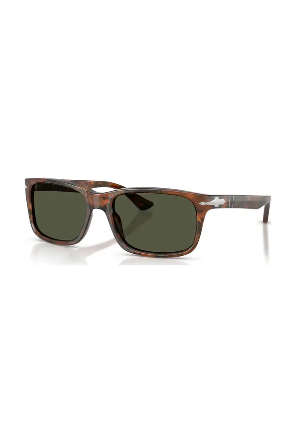Persol Tortoiseshell Acetate Rectangle Sunglasses - Green