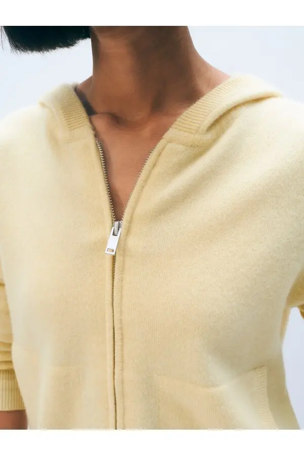 WHITE & WARREN Cashmere Blend Varsity Hoodie