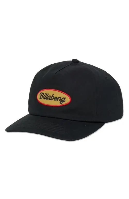 BILLABONG Baseball Cap With Embroidered Logo Detail - Black