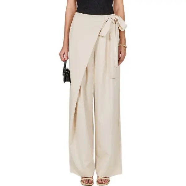 Endless Rose Faux Wrap Wide Leg Pants