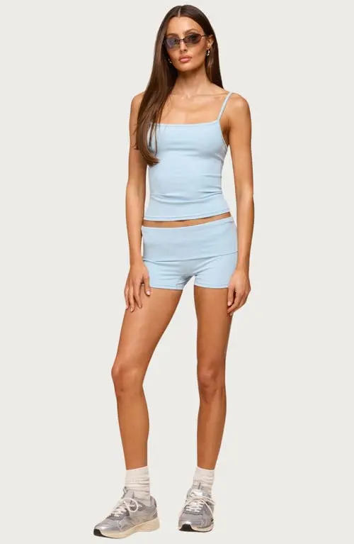 EDIKTED Blonka Crop Camisole - Light-blue