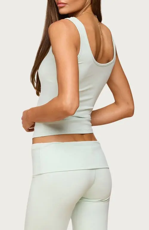 EDIKTED Kiarra Scoop Neck Tank - Mint