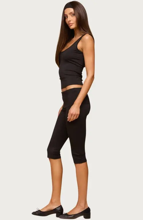 EDIKTED Kiarra Scoop Neck Tank - Black