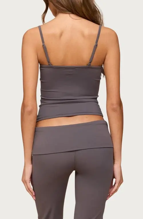 EDIKTED Blonka Cropped Camisole - Gray