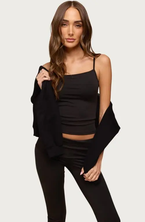EDIKTED Blonka Crop Camisole - Black