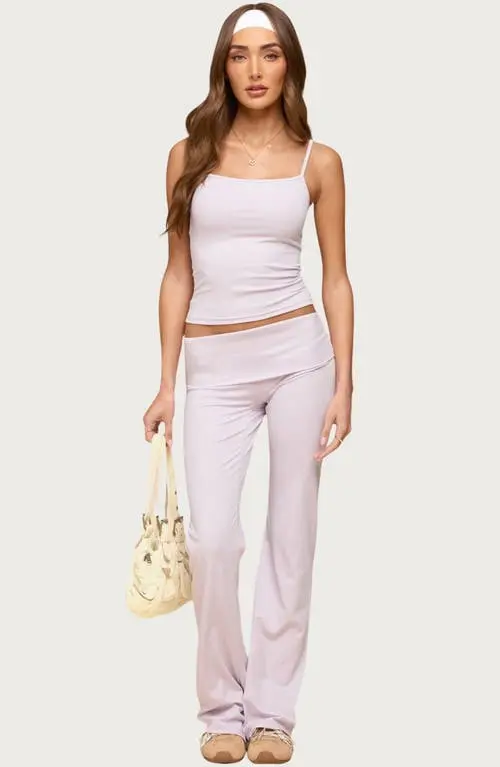 EDIKTED Blonka Crop Camisole - Lilac