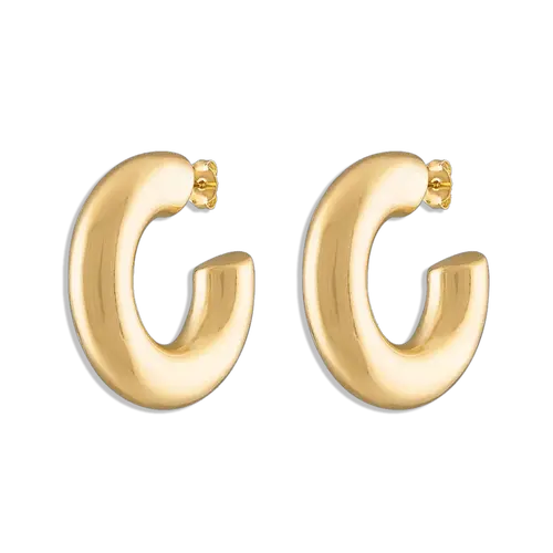 Alexa Leigh Allegra Hoop Earrings - Yellow Gold