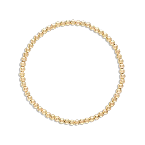 Alexa Leigh Gold Filled Beaded Stretch Bracelet - 3mm