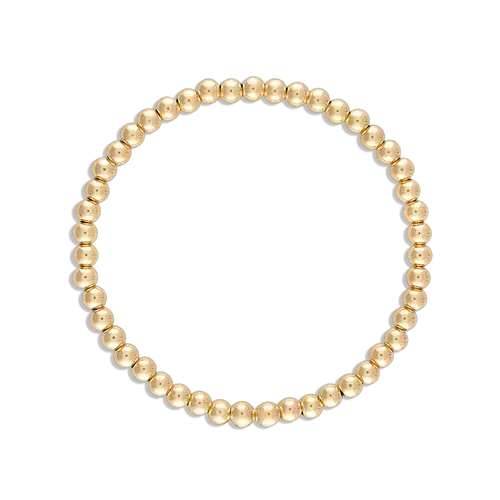 Alexa Leigh Gold Filled Beaded Stretch Bracelet - 4mm