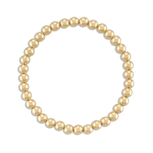 Alexa Leigh Gold Filled Beaded Stretch Bracelet - 5mm