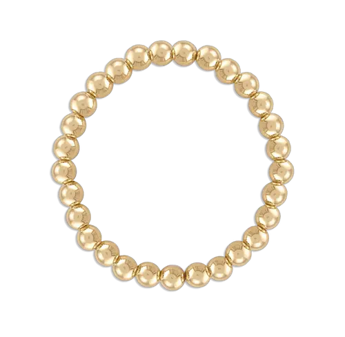 Alexa Leigh Gold Filled Beaded Stretch Bracelet - 6mm