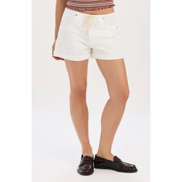 DAZE Maddie Tie Waist Denim Shorts