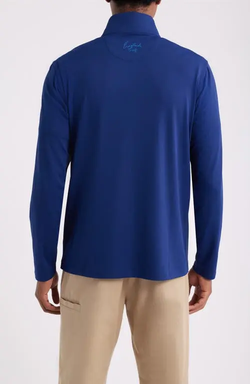 EASTSIDE GOLF Signature Quarter Zip Pullover - Navy