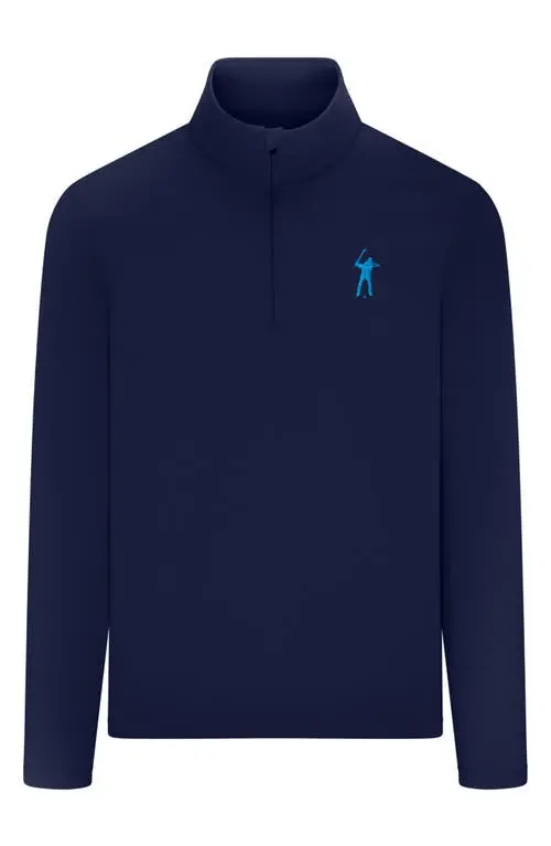EASTSIDE GOLF Signature Quarter Zip Pullover - Navy
