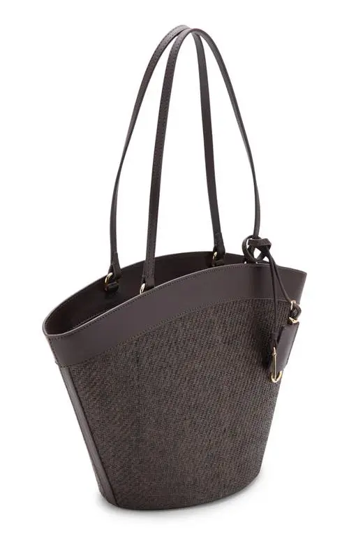 Mango Natural Fiber Shoulder Bag