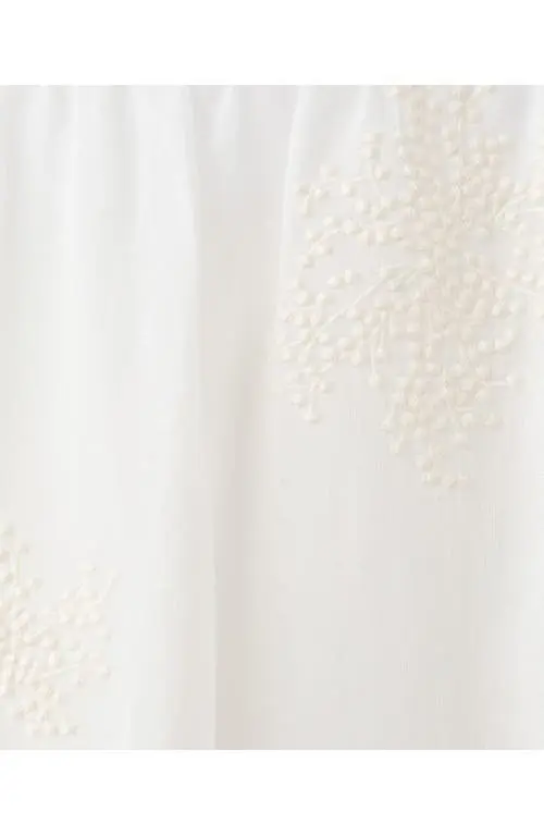Mango Embroidered Cotton Maxi Skirt