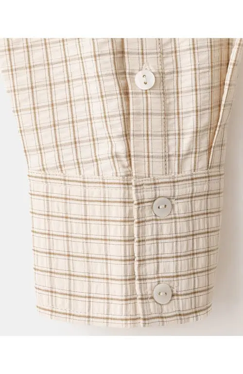 Mango Checked Cotton-blend Shirt