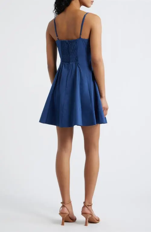 Lulus Blaise Cotton Blend Skater Mini Dress