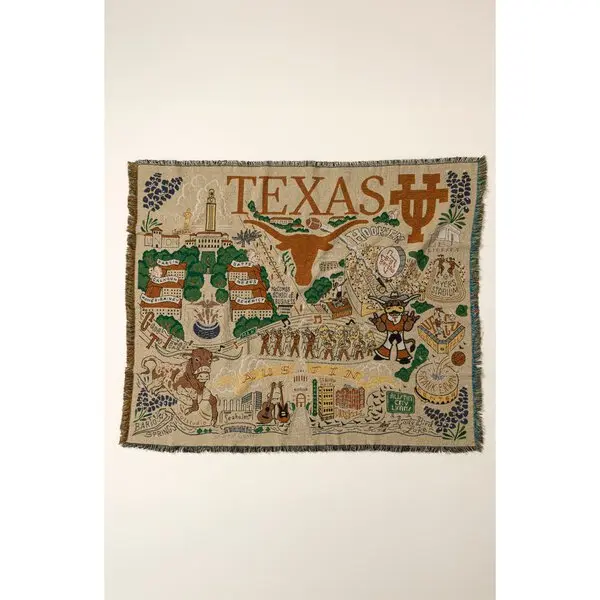 UNCOMMON GOODS Woven College Blankets - University Of Texas - Austin