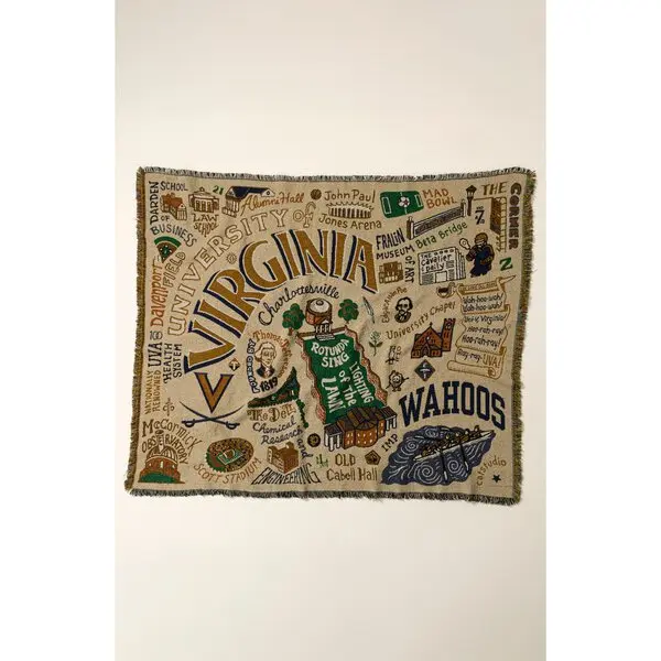 UNCOMMON GOODS Woven College Blankets - University Of Virginia