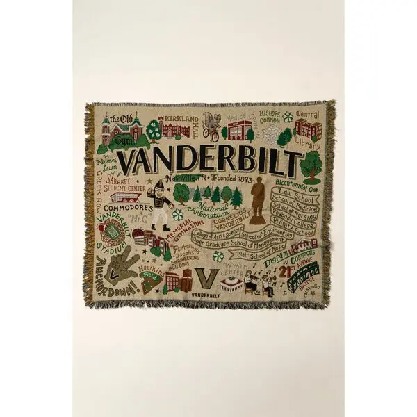 UNCOMMON GOODS Woven College Blankets - Vanderbilt University