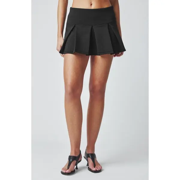 FLORENCE BY MILLS Pleated Mini Skort - Black