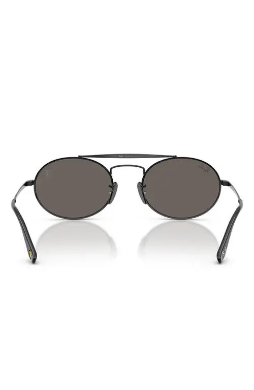 Ray-ban Oval Sunglasses - Black/dark Grey