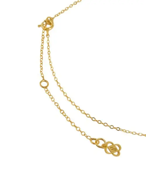 OTTOMAN HANDS Sunrise Rose Quartz Pendant Necklace - Gold