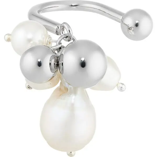 JUSTINE CLENQUET Mickey Open Ring - Palladium