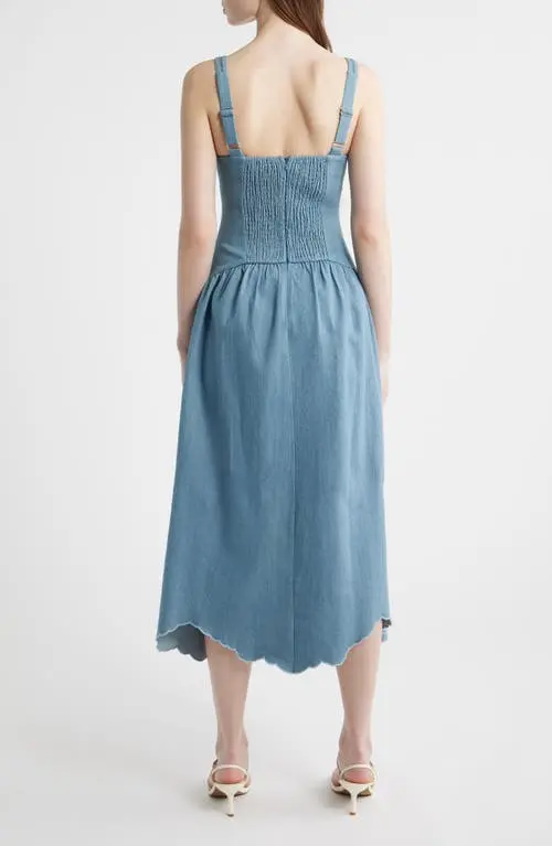 organza floral dress Sweet Evening Floral Organza Midi Dress S / yellow