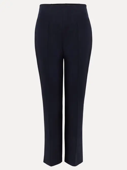 PHASE EIGHT Miah High Rise Cropped Trousers - Navy