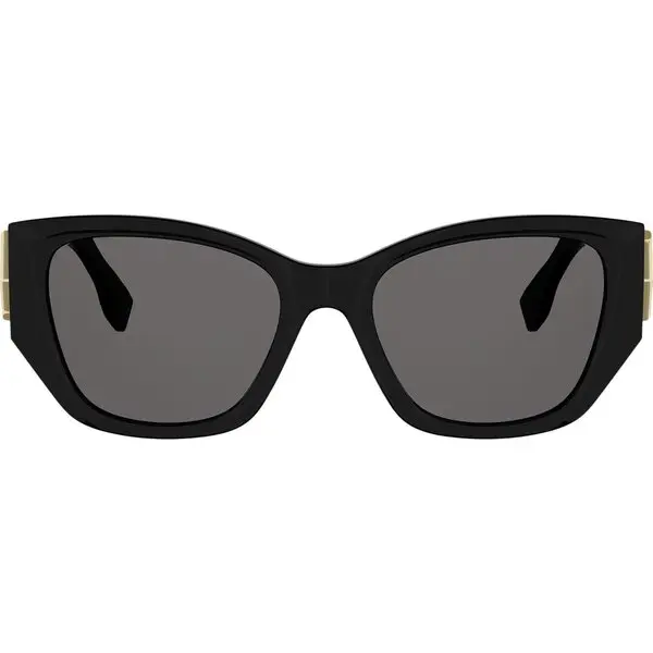 Fendi Cat Eye Sunglasses - Shiny Black/smoke