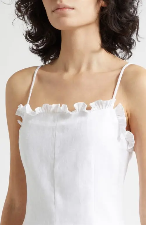 Posse Florence Frill Trim Romper - Ivory