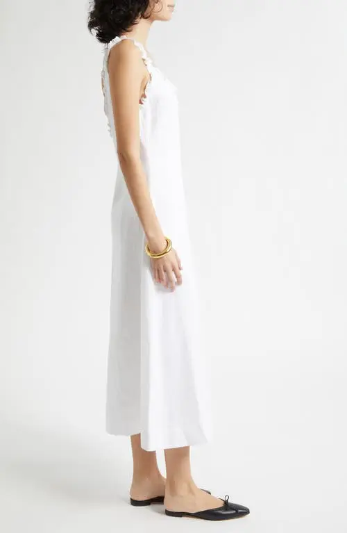 Posse Florence Sleeveless Linen Maxi Dress - Ivory