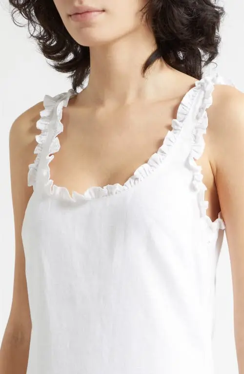 Posse Florence Sleeveless Linen Maxi Dress - Ivory