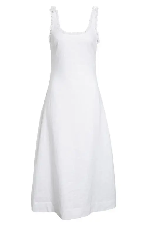 Posse Florence Sleeveless Linen Maxi Dress - Ivory