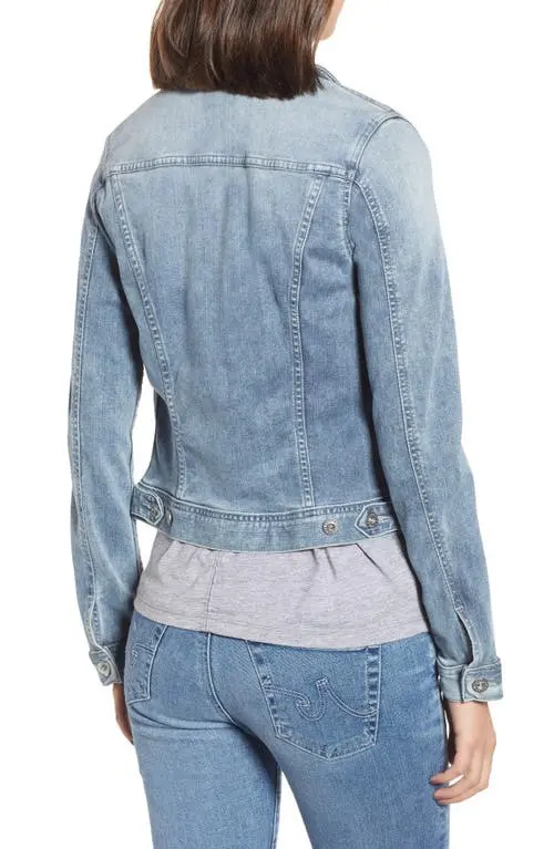 Ag Robyn Slim Fit Denim Jacket - Streamside