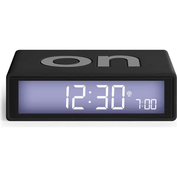 LEXON Flip+ Alarm Clock - Black