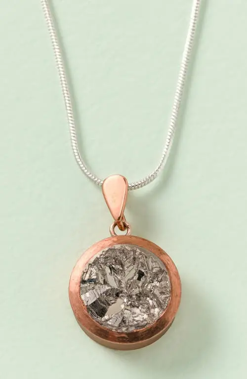 UNCOMMON GOODS Embrace Change Bismuth And Copper Pendant Necklace - Multi