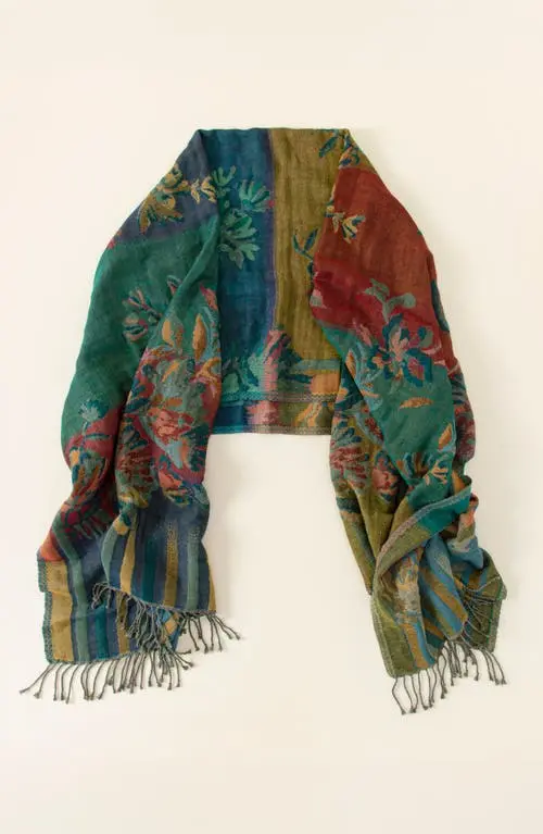 UNCOMMON GOODS Botanical Rainbow Reversible Wrap - Multi