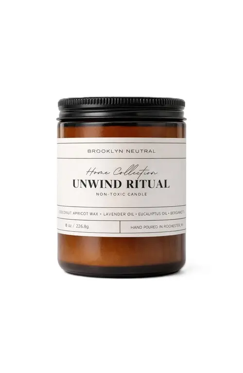 BROOKLYN NEUTRAL Unwind Ritual: Lavender Non-toxic Luxury Candle