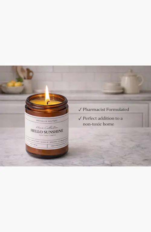 BROOKLYN NEUTRAL Hello Sunshine Citrus Luxury Non-toxic Candle