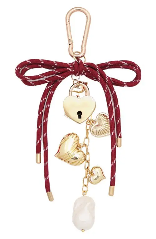 PETIT MOMENTS Parker Keychain - Burgundy