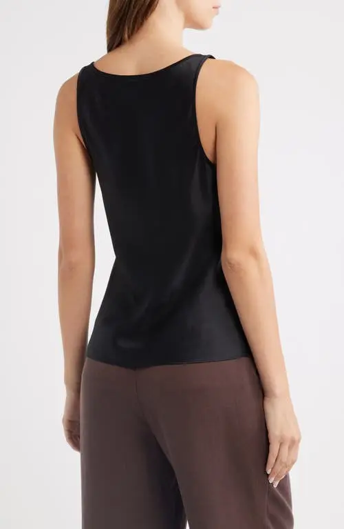 REFORMATION Sleeveless Silk Top - Black