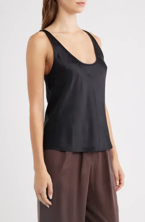 REFORMATION Sleeveless Silk Top - Black