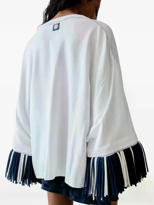 Jacquemus Cabana T-shirt With Fringe Detailing