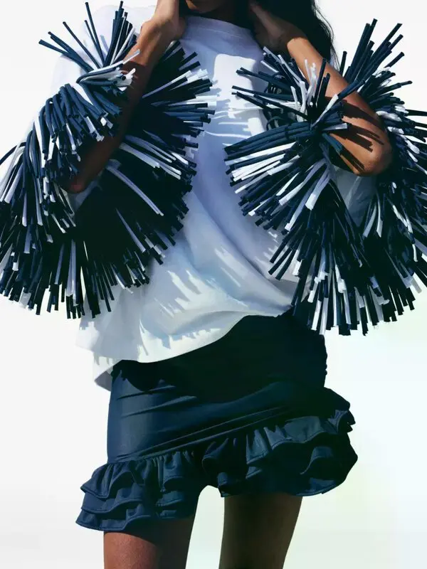 Jacquemus Cabana T-shirt With Fringe Detailing