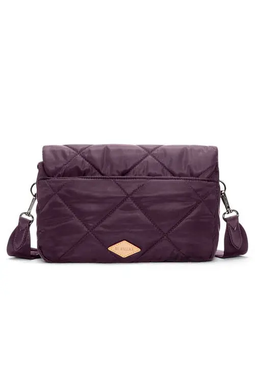 Mz Wallace Madison Flap Quilted Nylon Crossbody Bag