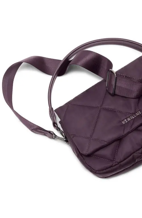 Mz Wallace Madison Flap Quilted Nylon Crossbody Bag