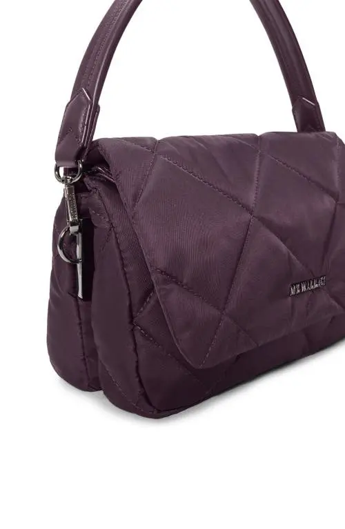 Mz Wallace Madison Flap Quilted Nylon Crossbody Bag